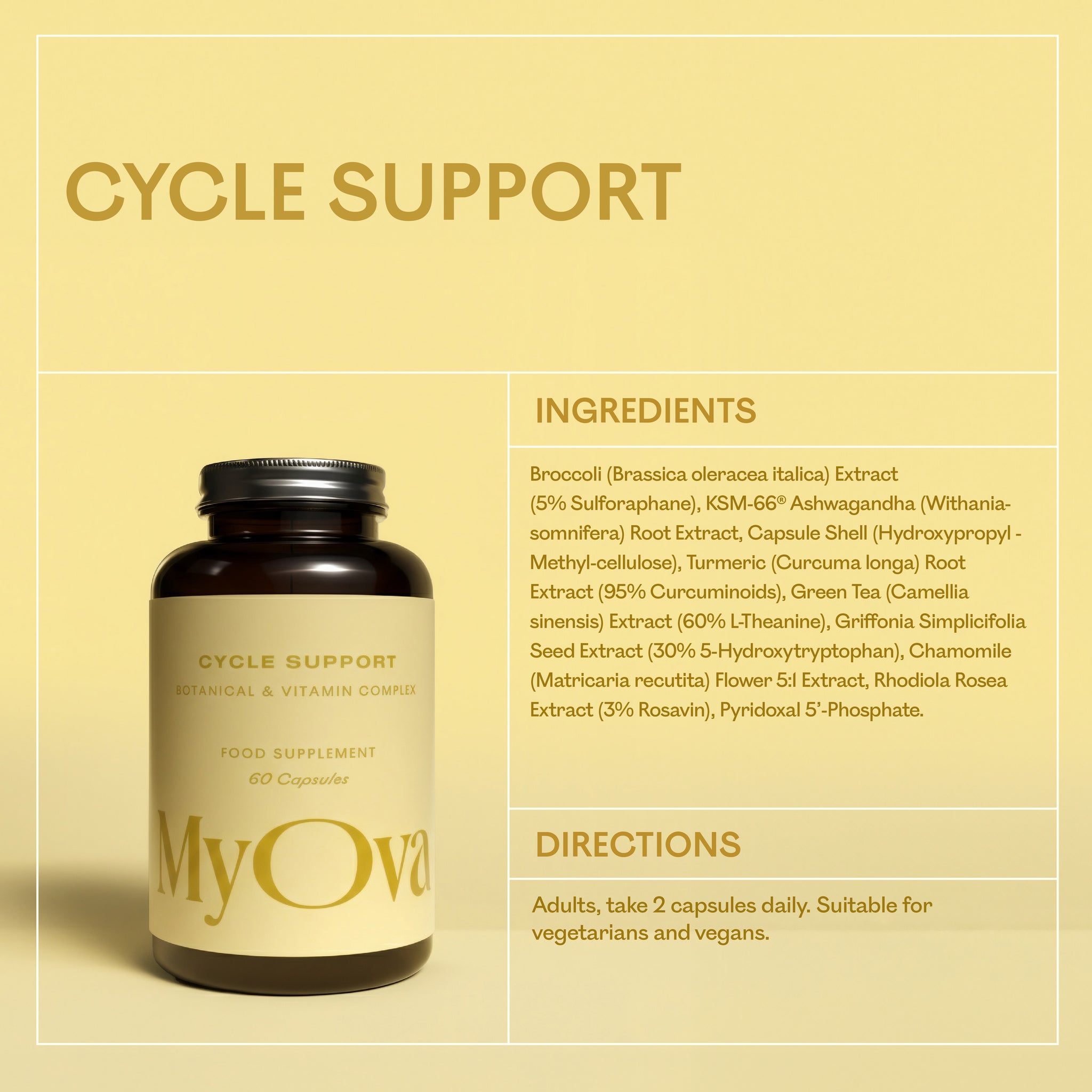 Cycle Support Supplement for PMDD | Mood & Cycle Support | MyOva