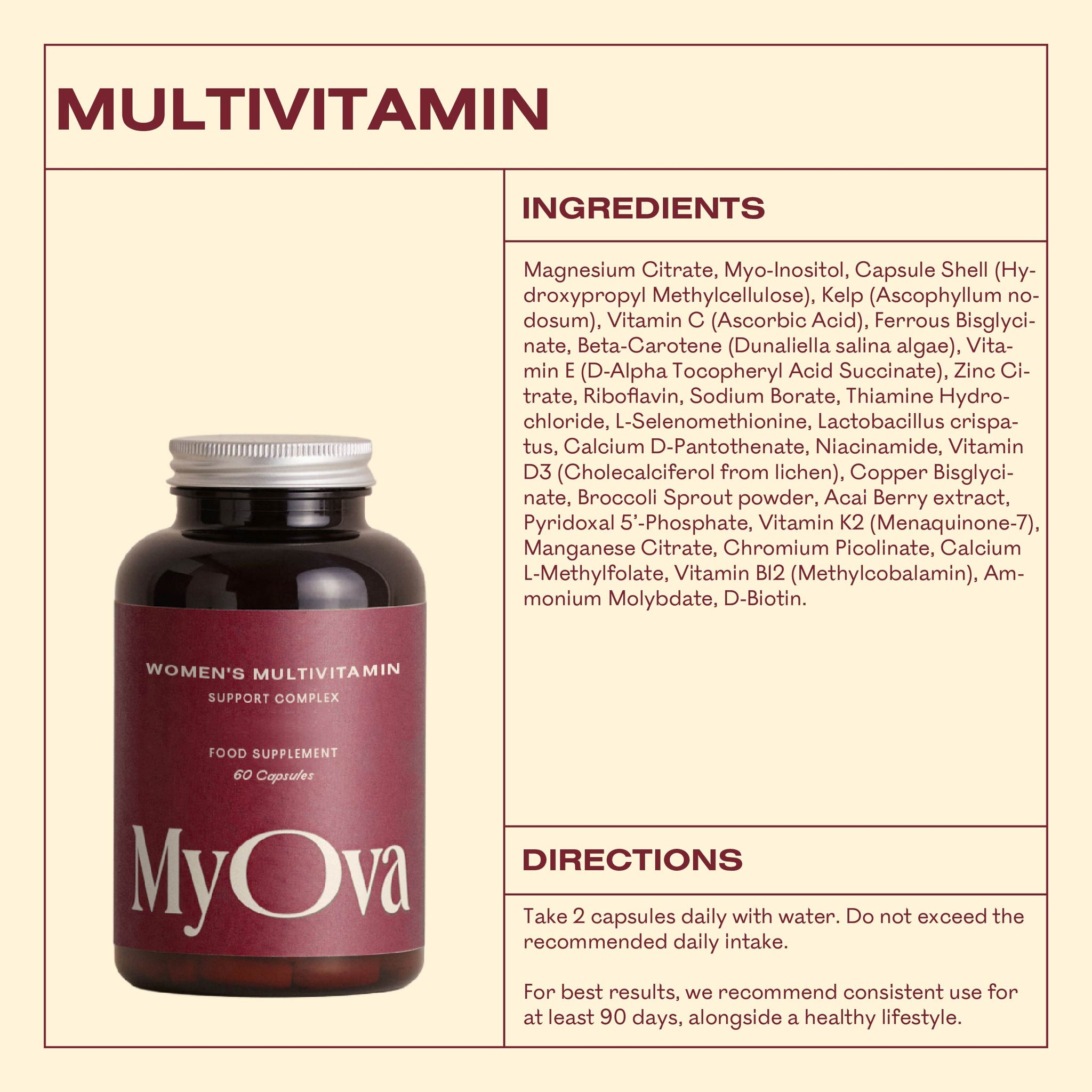 Women’s Multivitamin for Hormone & Energy Support | MyOva
